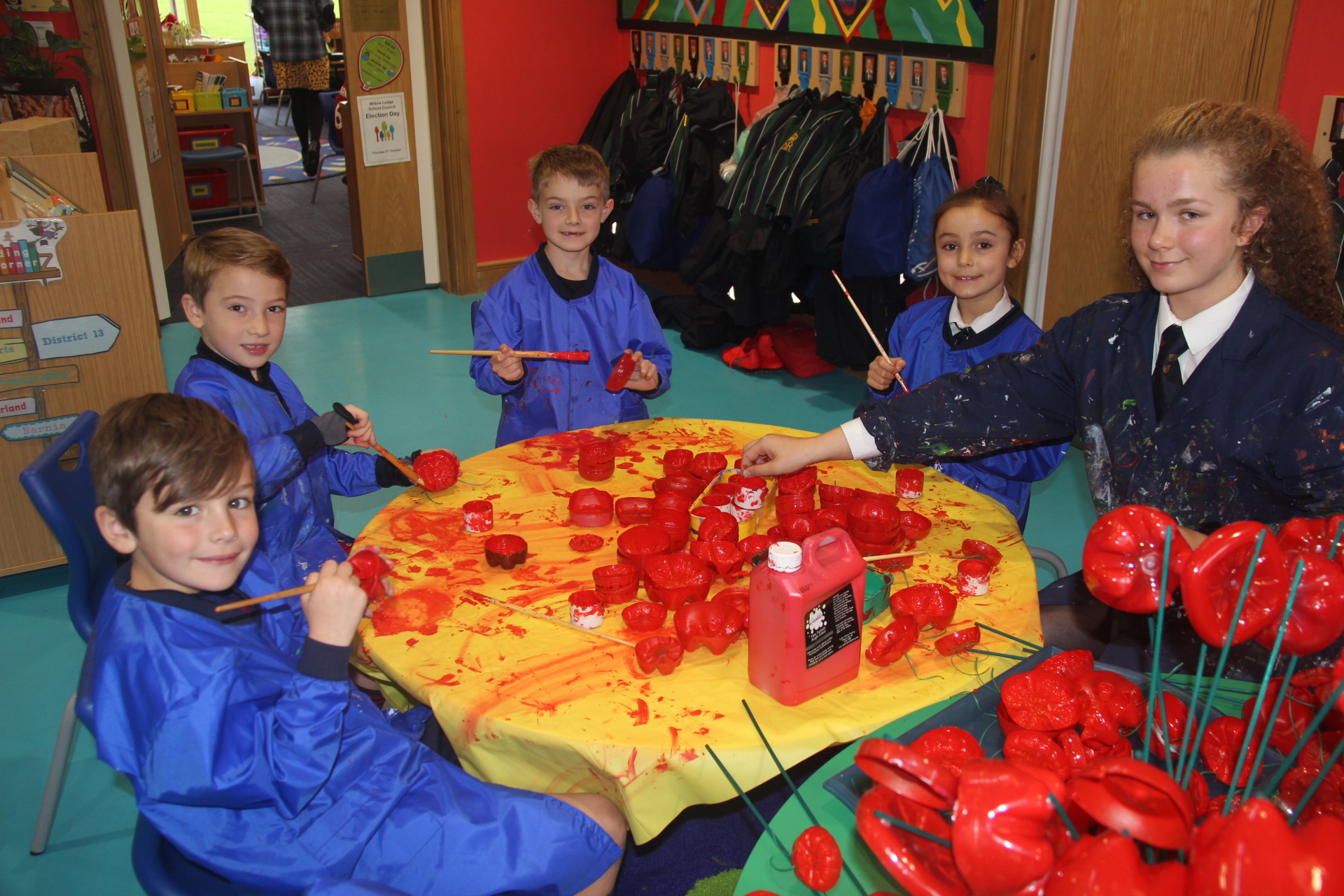 Each student to create a remembrance poppy - The King's School Chester