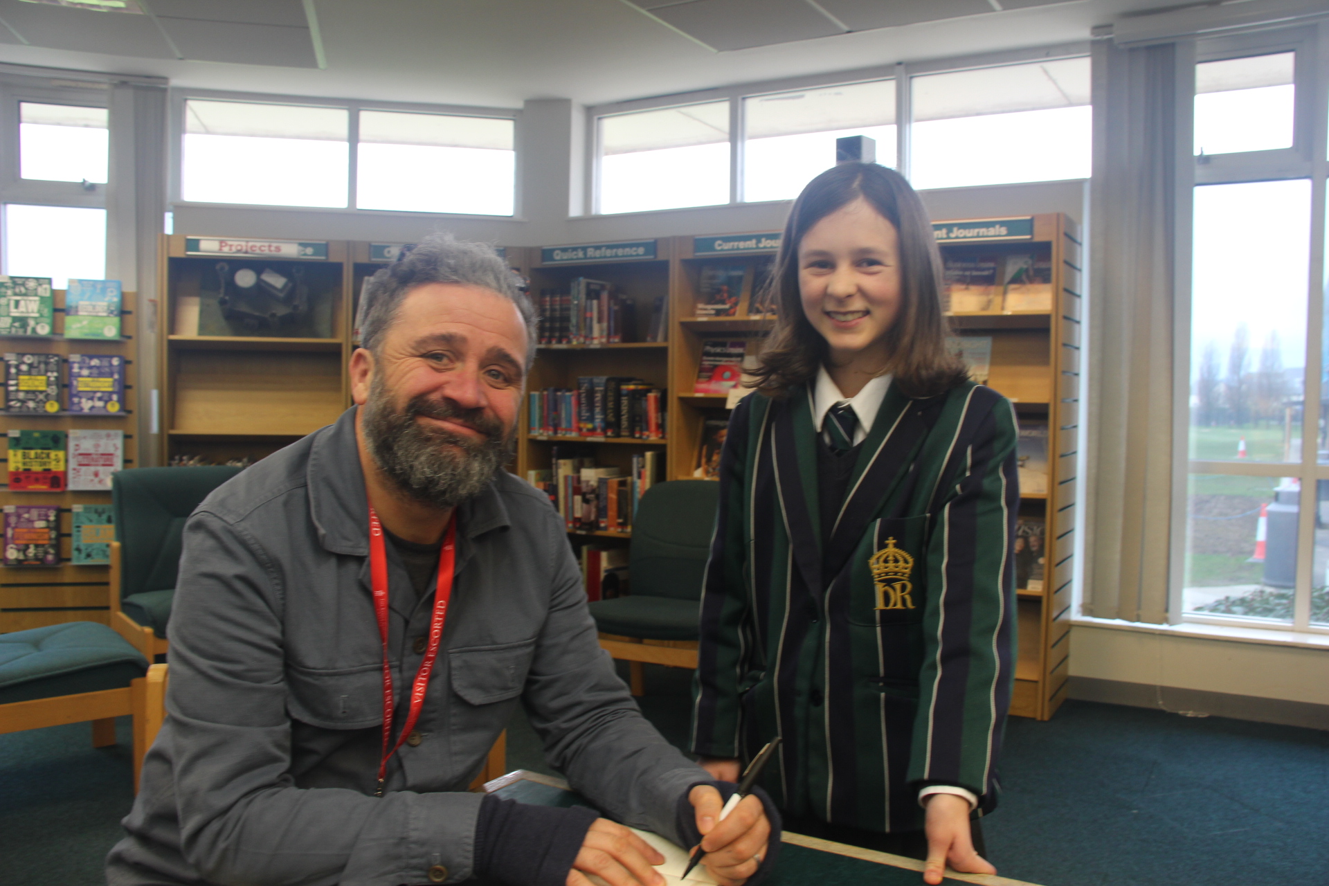 Students welcome Patron of Reading - The King's School Chester